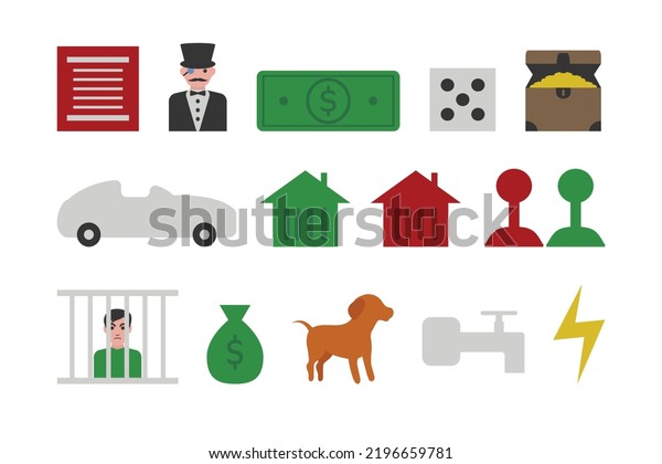 Monopoly Concept Landmark Icon Design Vector Stock Vector (Royalty Free ...