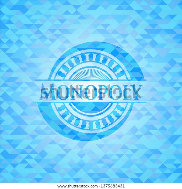 Monopoly Sky Blue Emblem Triangle Mosaic Stock Vector (Royalty Free ...