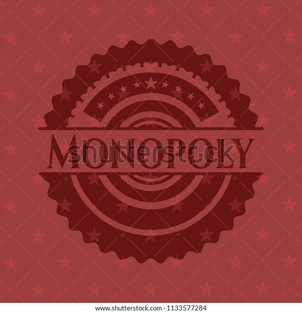 Monopoly Vintage Red Emblem Stock Vector (Royalty Free) 1133577284 ...