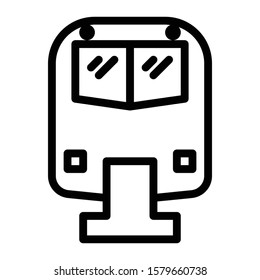 Monorail Icon Outline Vector Design Stock Vector (Royalty Free ...
