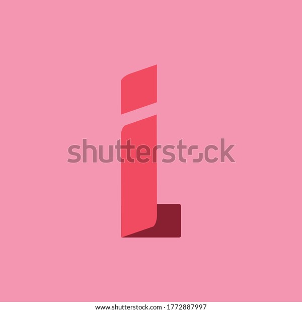 Monotype Logos Combination 3d Folds Letters Stock Vector (Royalty Free ...
