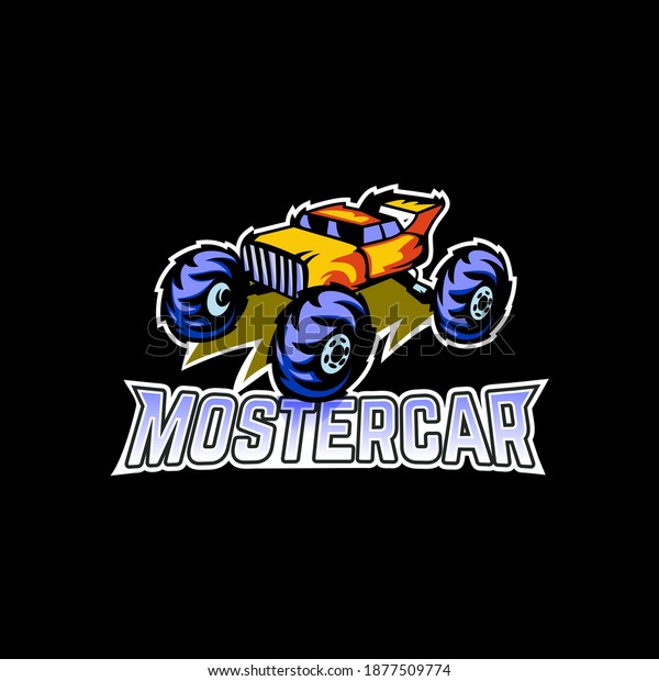 Monster Car Logo Icon Vector Design Stock Vector (Royalty Free ...