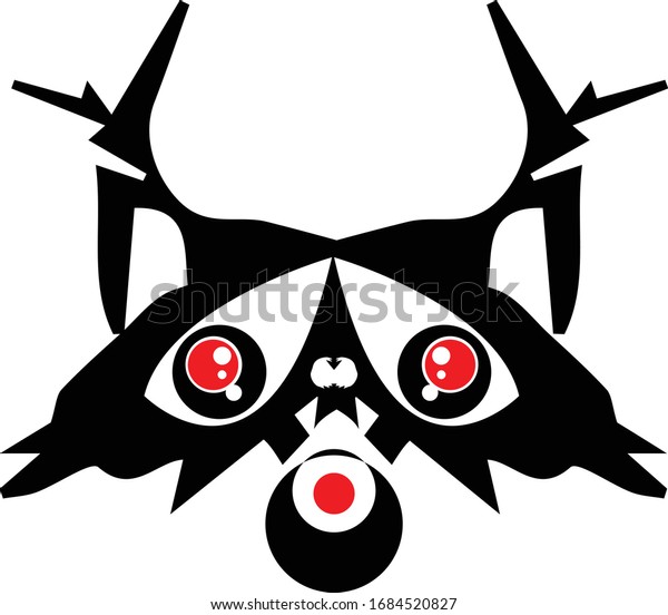 Monster Cartoon Black Silhouette Vector Drawing: เวกเตอร์สต็อก (ปลอดค่า ...