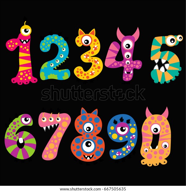 7,931 Numbers Monsters Images, Stock Photos & Vectors | Shutterstock