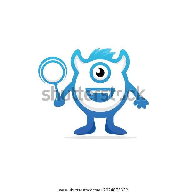 Monster Cartoon Vector Logo Design Stock Vector (Royalty Free ...