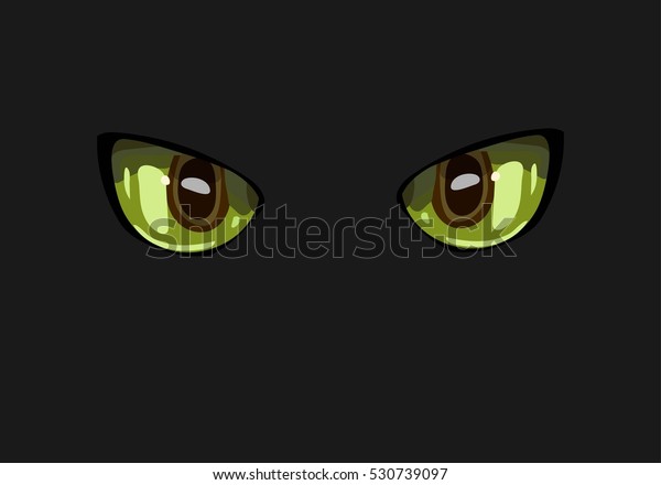 Monster Eyes Vector Cartoon Illustration Stock Vector (Royalty Free ...
