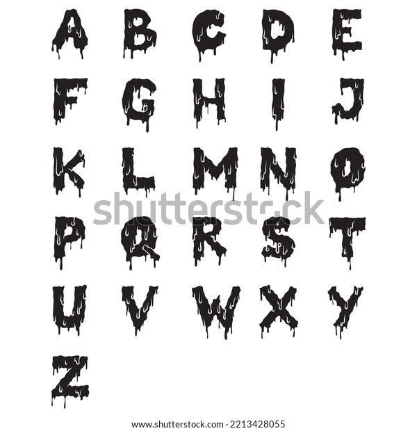 Monster Font Art Vector Asset Stock Vector (Royalty Free) 2213428055 ...