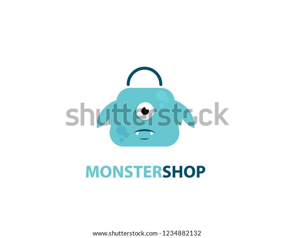 Monster Shop Logo Stock Vector (Royalty Free) 1234882132 | Shutterstock