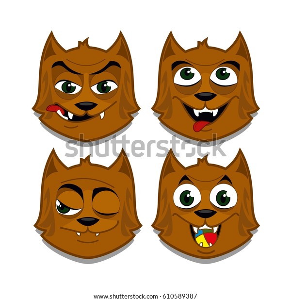 Monster Smile Werewolf Stock Vector (Royalty Free) 610589387 | Shutterstock