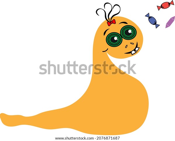 Monster Sweets Illustration Vector On White Stock Vector (Royalty Free ...