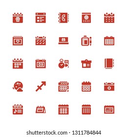 Month Icon Set Collection 25 Filled Stock Vector (Royalty Free ...
