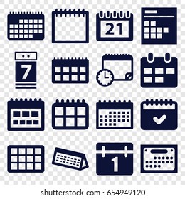 Month Icons Set Set 16 Month Stock Vector (Royalty Free) 654949120 ...