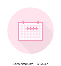 Monthly Calendar Icon Vector Illustration Stock Vector (Royalty Free ...