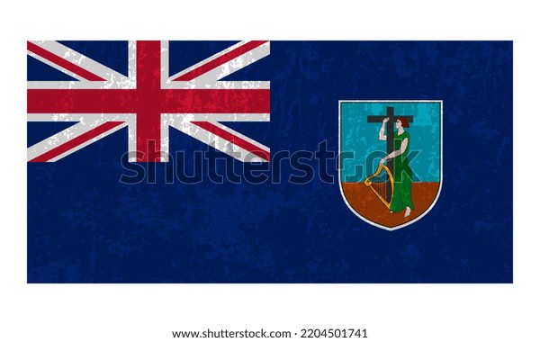 Montserrat Flag Official Colors Proportion Vector Stock Vector (Royalty ...