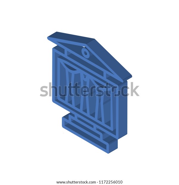 Monument Isometric Left Top View 3d Stock Vector (Royalty Free ...