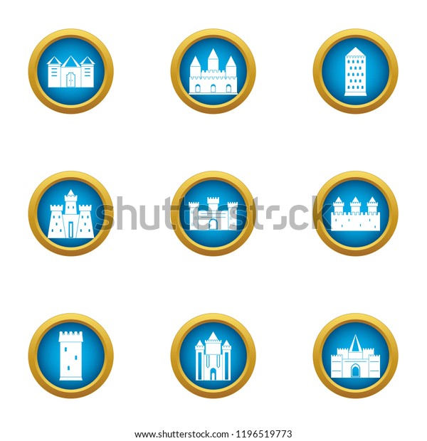 Monumental Icons Set Flat Set 9 Stock Vector (Royalty Free) 1196519773 ...