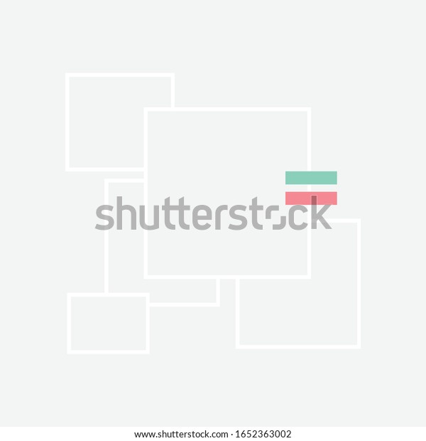 Mood Board Template Blank 327 Stock Vector (Royalty Free) 1652363002 ...
