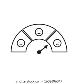 Mood Scale Vector Icon Isolated On Stock Vector (Royalty Free ...