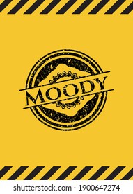 Moody Inside Warning Sign Black Grunge Stock Vector (Royalty Free ...