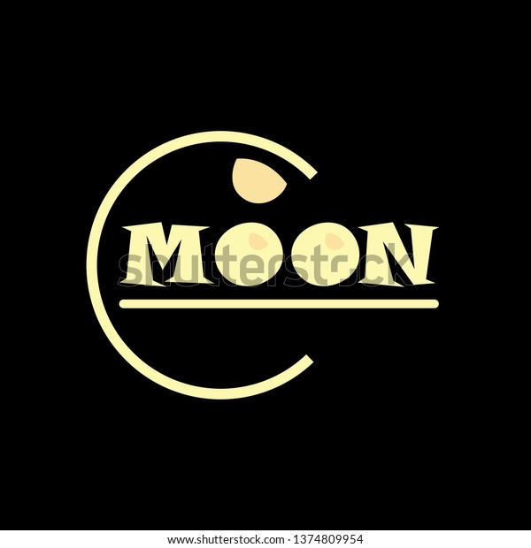 Moon Brand Logo Stock Vector (Royalty Free) 1374809954 | Shutterstock
