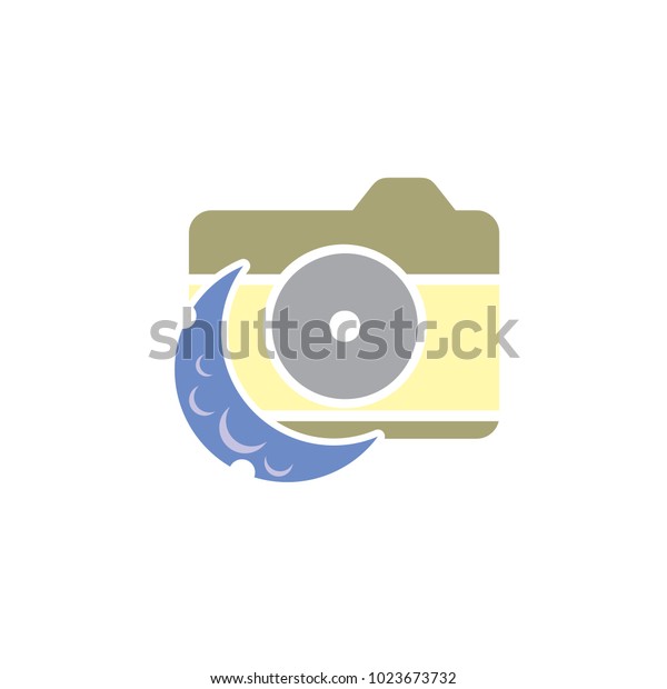 Moon Camera Logo Icon Design Stock Vector (Royalty Free) 1023673732 ...