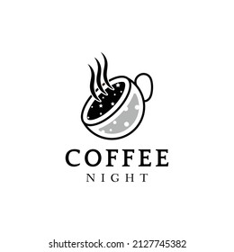 Moon Coffee Logo Design Good Cafes Stock Vector (Royalty Free ...