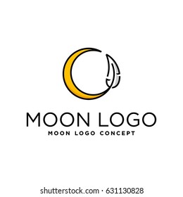 Moon Logo Stock Vector (Royalty Free) 631130828 | Shutterstock