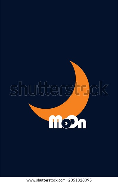 Moon Logo Design Wallpaper Stock Vector (Royalty Free) 2051328095 ...