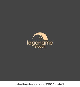 Moon Logo Luxury Night Moon Logo Stock Vector (Royalty Free) 2201155463 ...