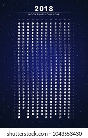 230 Moon Phases Calendar 2018 Images, Stock Photos & Vectors | Shutterstock