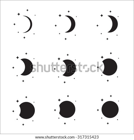Quarter Moon Drawing | Free download on ClipArtMag