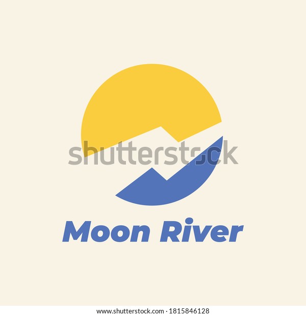 Moon River Logo Vector Uses Apparel Stock Vector (Royalty Free ...