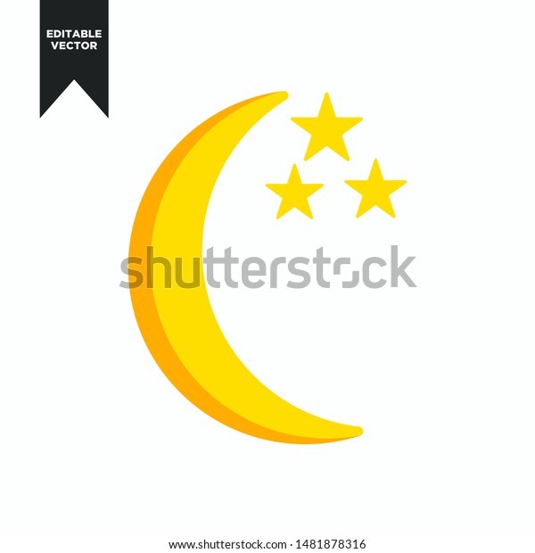 Moon Star Color Set Clip Art Stock Vector (Royalty Free) 1481878316 ...