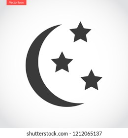 Moon Star Icon Stock Vector (Royalty Free) 262392272