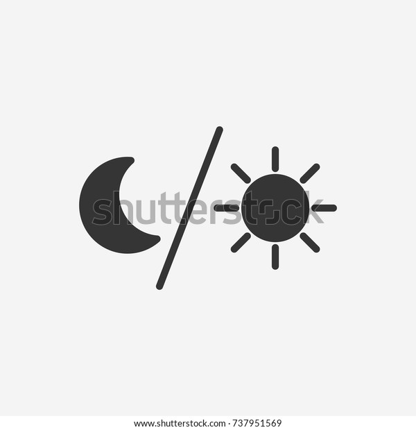 Moon Sun Icon Illustration Isolated Vector Stock Vector (Royalty Free ...