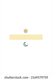 Moon Sun Patterns Weather White Backgrounds Stock Vector (Royalty Free ...