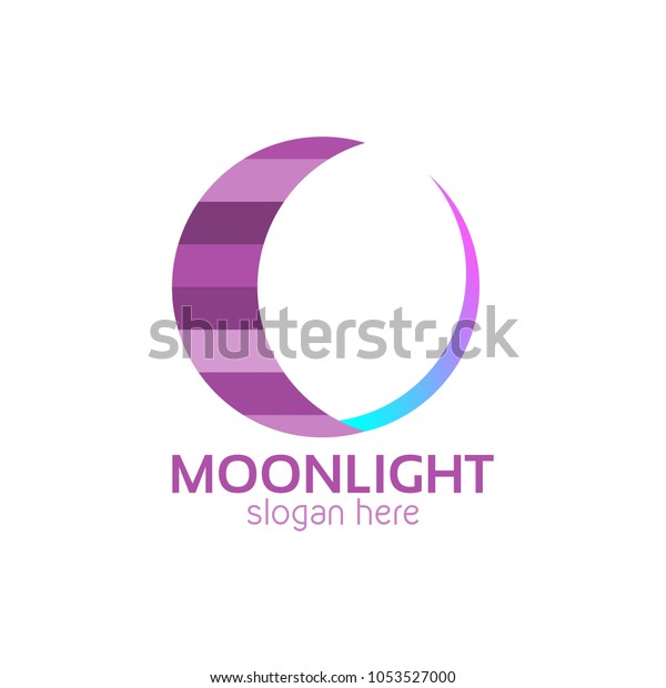 Moonlight Icon Logo Design Template Moon Stock Vector (Royalty Free ...