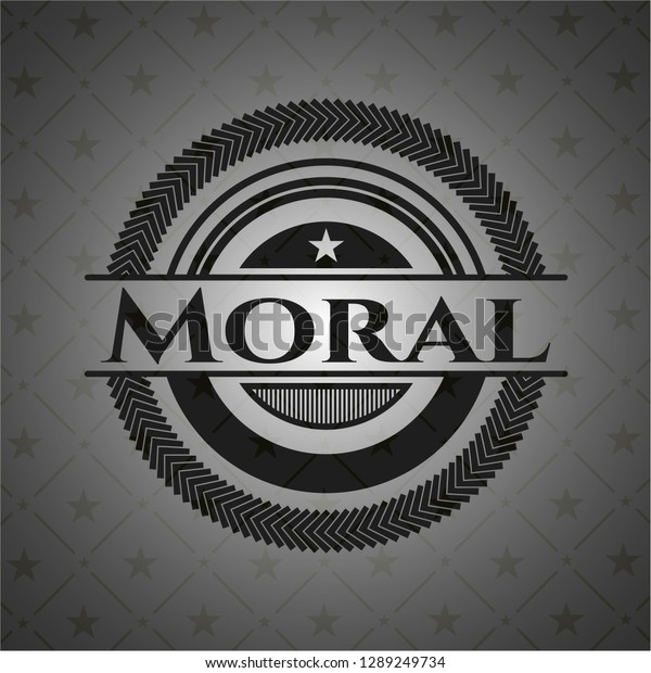 Moral Black Badge Stock Vector (Royalty Free) 1289249734 | Shutterstock