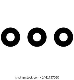 More Menu Dot Option Icon Stock Vector (Royalty Free) 1441757030