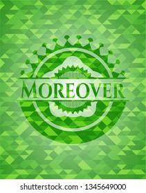 Moreover Green Emblem Triangle Mosaic Background Stock Vector (Royalty ...