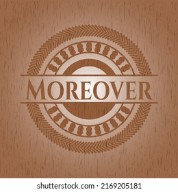 Moreover Realistic Wooden Emblem Vector Illustration Stock Vector ...