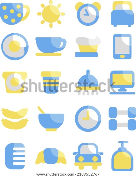 Morning Routine Illustration Vector On White Stock Vector (Royalty Free ...