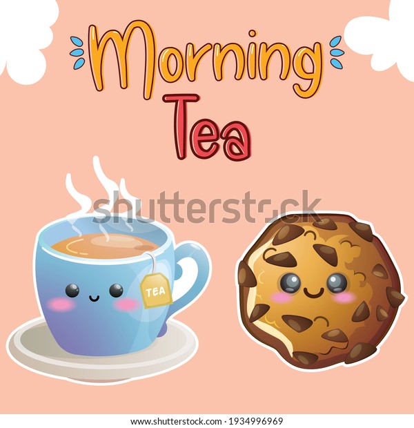 Morning Tea Morning Stock Vector (Royalty Free) 1934996969