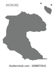 Morobe Map Papua New Guinea Grey Stock-vektor (royaltyfri) 1008873541 ...