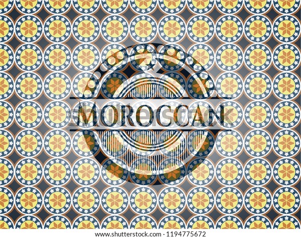 Moroccan Arabic Style Emblem Arabesque Decoration Stock Vector (Royalty ...