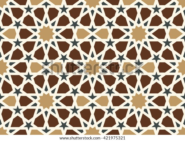 Morocco Arabic Pattern Traditional Islamic Design Stock Vector (Royalty ...