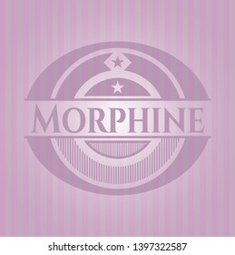 Morphine Vintage Pink Emblem Vector Illustration Stock Vector (Royalty ...