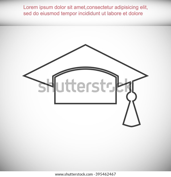 Mortar Board Graduation Cap Stock Vector (Royalty Free) 395462467 ...