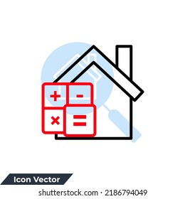 Mortgage Icon Logo Vector Illustration Rate Stock Vector (Royalty Free ...