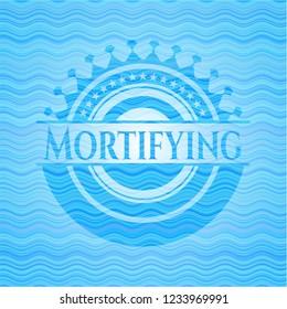 Mortifying Water Wave Concept Emblem Background Stock Vector (Royalty ...